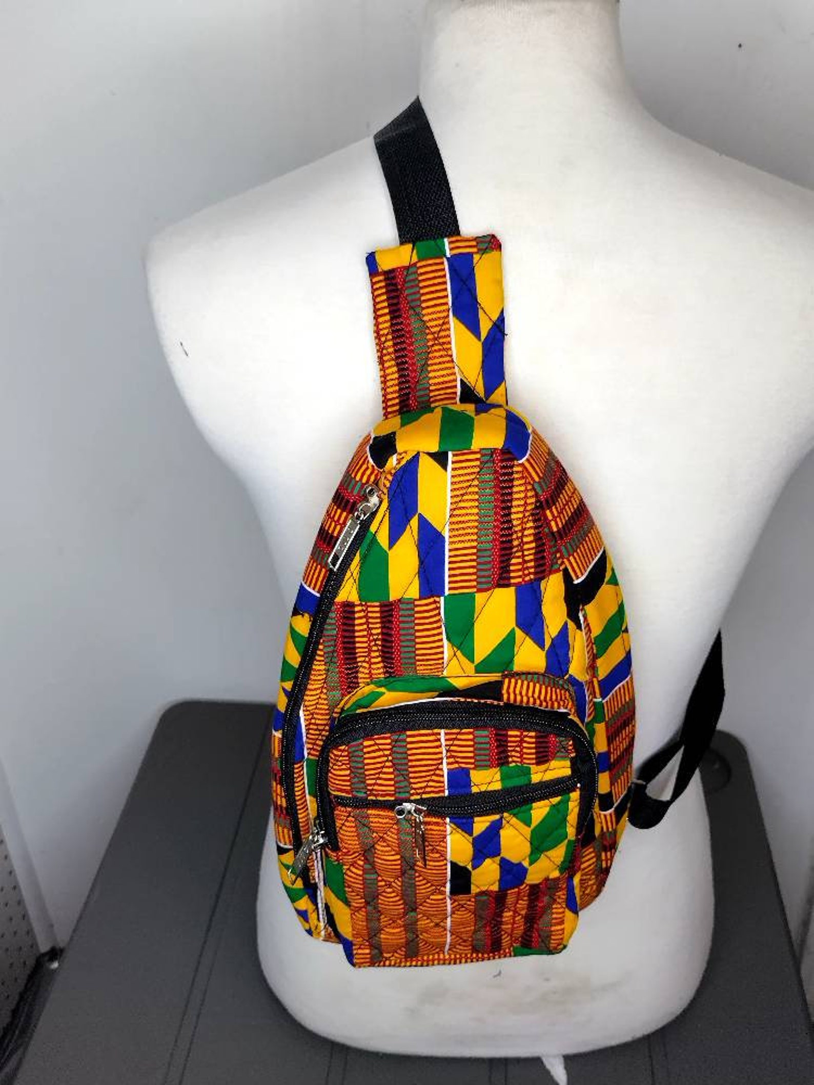 African Ankara Sling Bag - Etsy