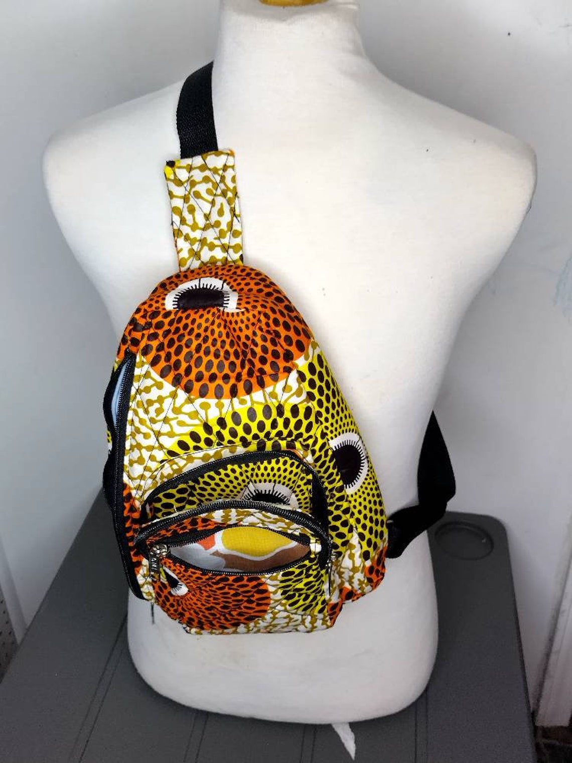 African Ankara Sling Bag - Etsy