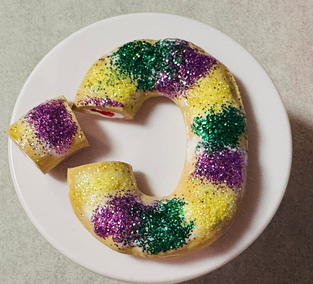 1:6 Scale Mardi Gras King Cake - Etsy