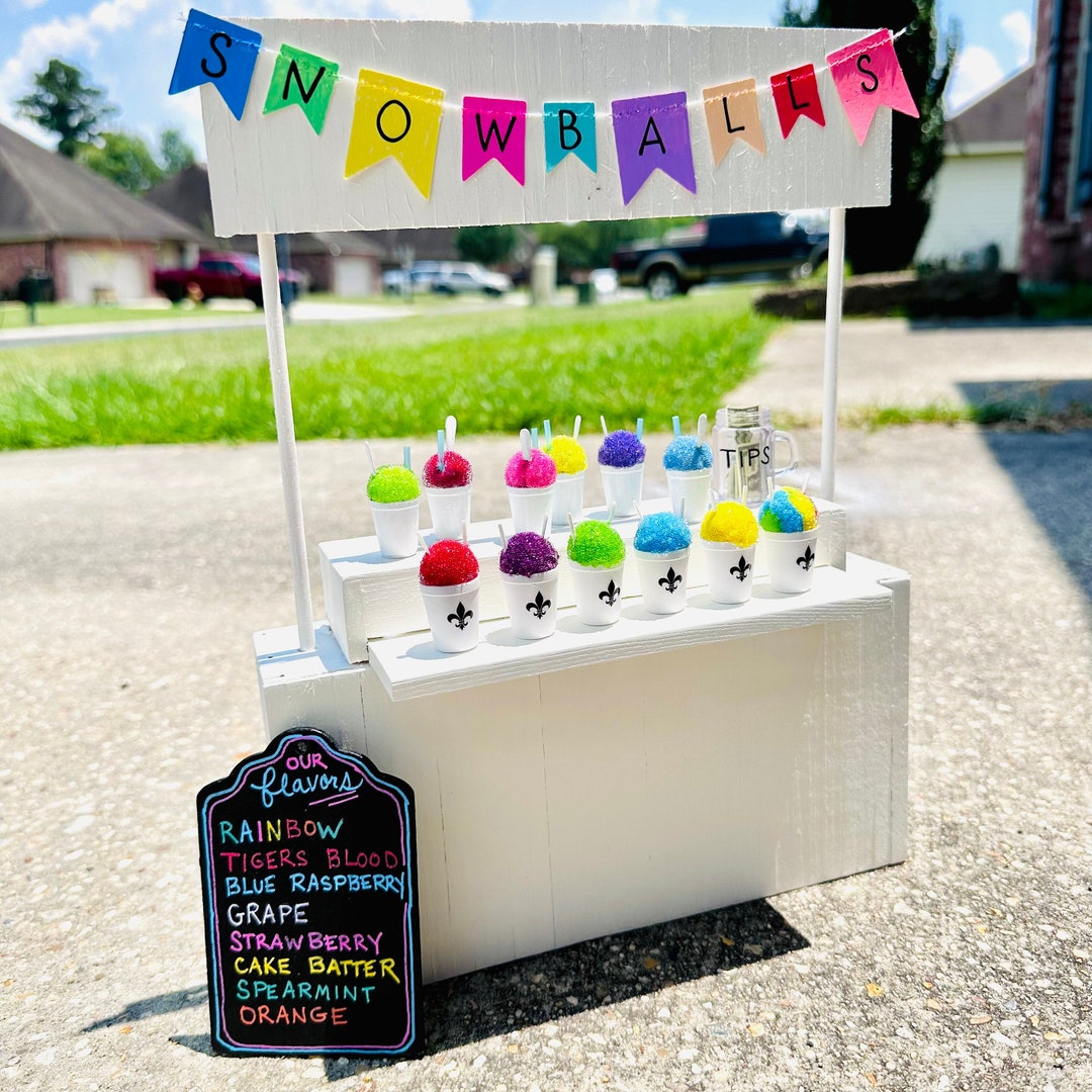 1:6 Scale Miniature New Orleans Style Snowballs Snowcones - Etsy