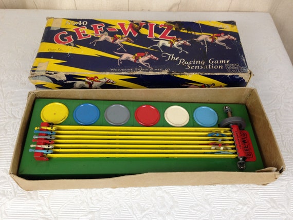 Vintage Gee-wiz the Racing Game Sensation Tin | Etsy