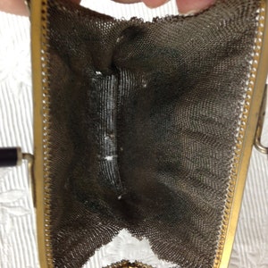 Vintage to Antique Super-fine Chain Mail Purse With Faded Painted ...