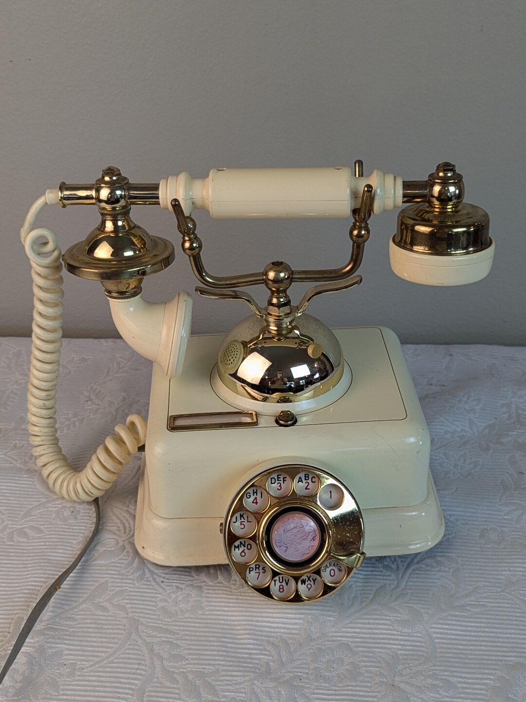 Vintage French Style Rotary Desk Telephone Versailles Model Not Tested ...