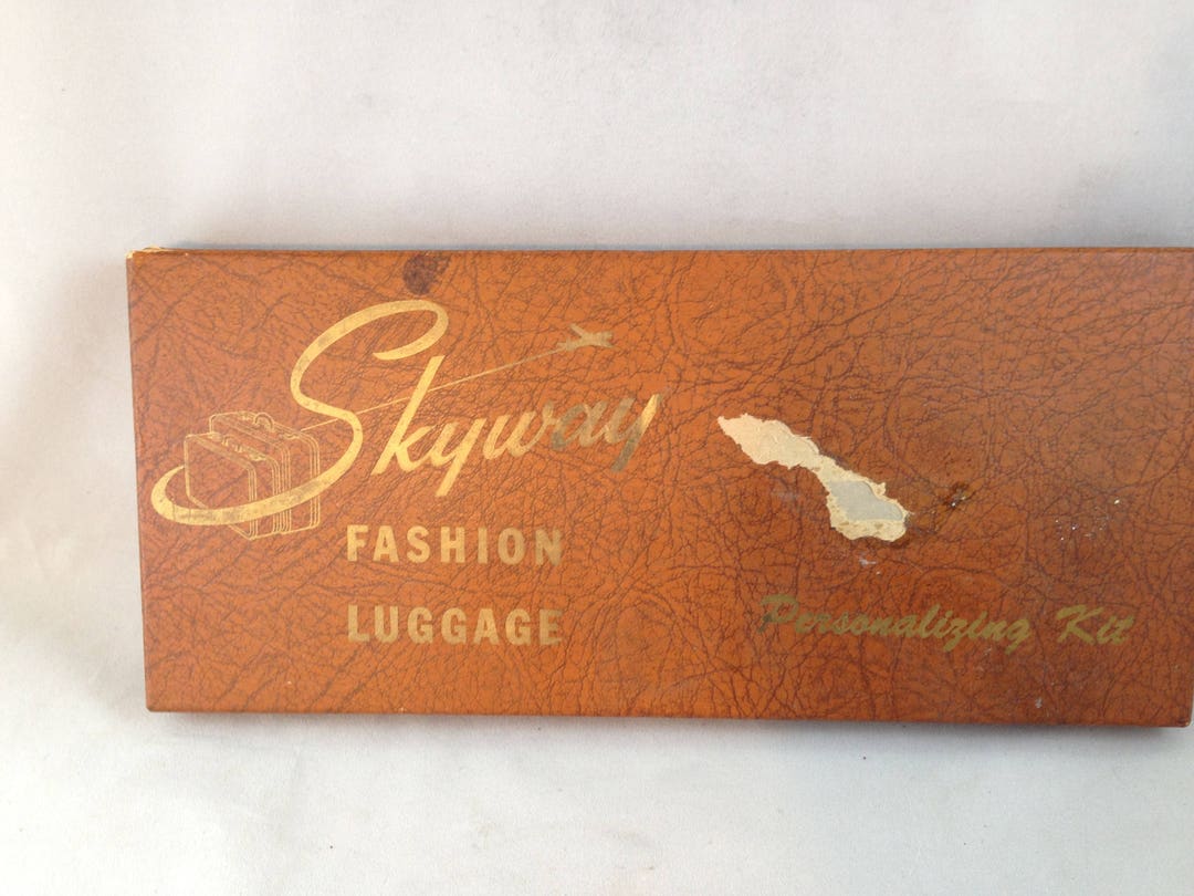RARE Vintage Luggage Lettering Set From Skyway in Original Case 03968 ...
