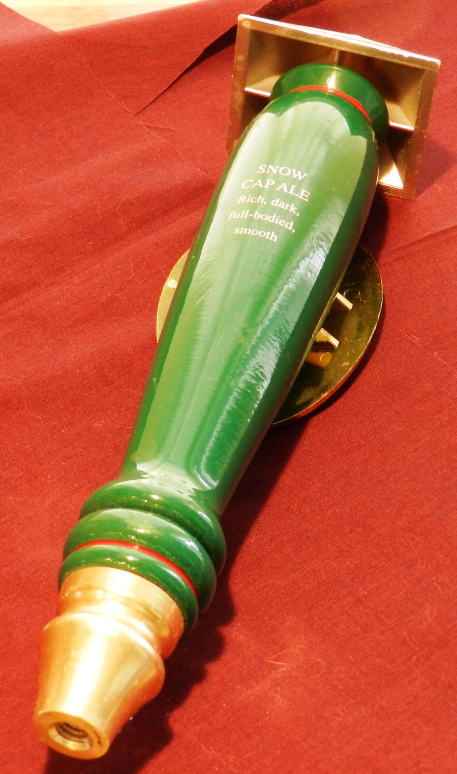 Pyramid Snow Cap Ale Tap Handle Wood Plastic and Brass 03578 - Etsy