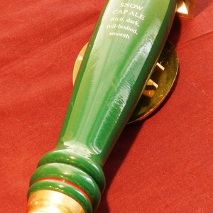 Pyramid Snow Cap Ale Tap Handle Wood, Plastic and Brass 03578 - Etsy