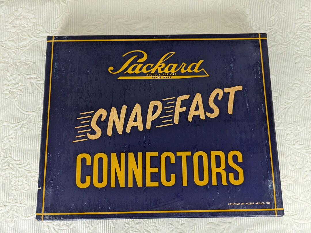 Authentic Vintage Box of Packard Snap Fast Connectors Trade# 4004 GM No ...