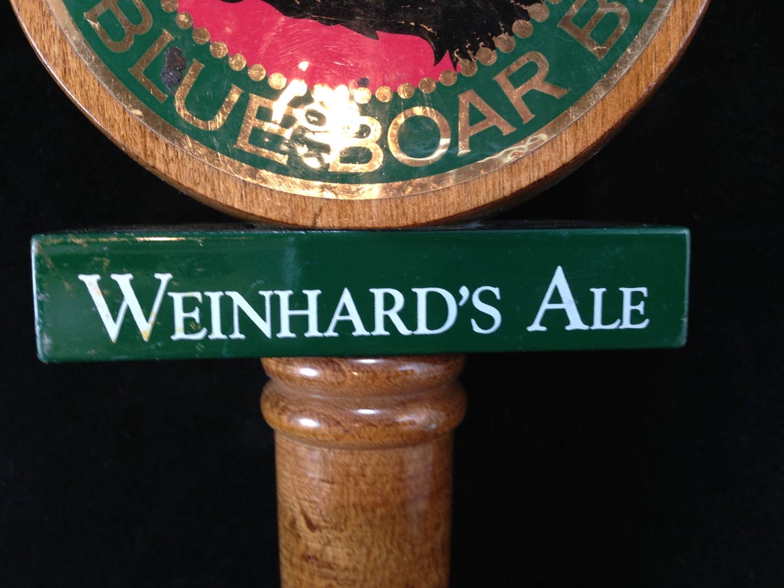 Tap Handle for Weinhard's 'the Original Blue Boar Brand' Ale Wood and ...