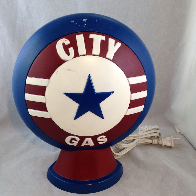 Gas Pump Table Lamp - Etsy