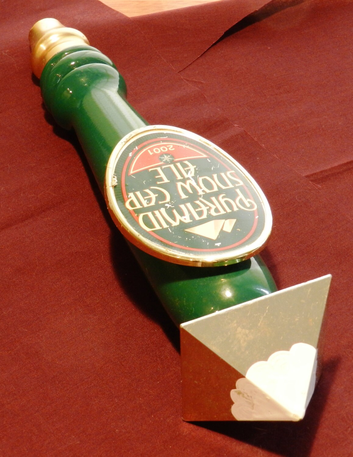Pyramid Snow Cap Ale Tap Handle Wood Plastic and Brass 03578 - Etsy