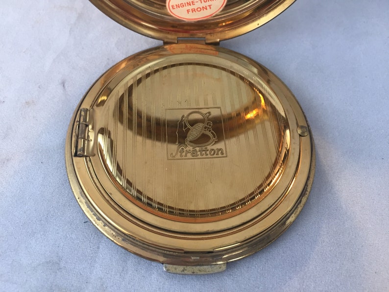 Vintage Stratton Compact with Mirror Gold Color with | Etsy