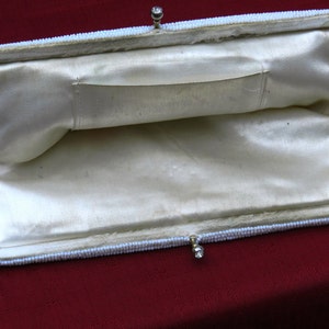 Vintage White Beaded Purse by Richere Made in Japan 04702 - Etsy