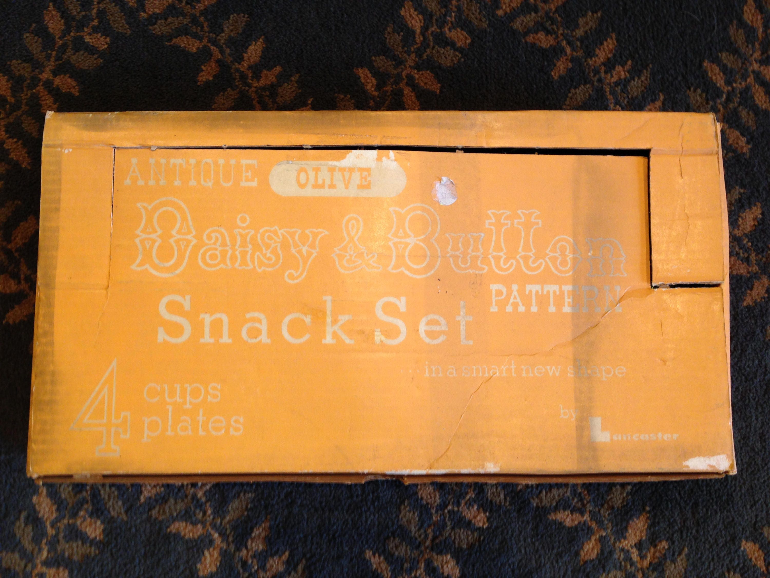 Vintage Daisy and Button Snack Set by Lancaster Piece Set in | Etsy