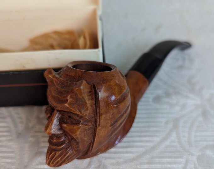 Vintage Carved Srf/swedish DEVIL PIPE Unique Briar Smoking Pipe in ...
