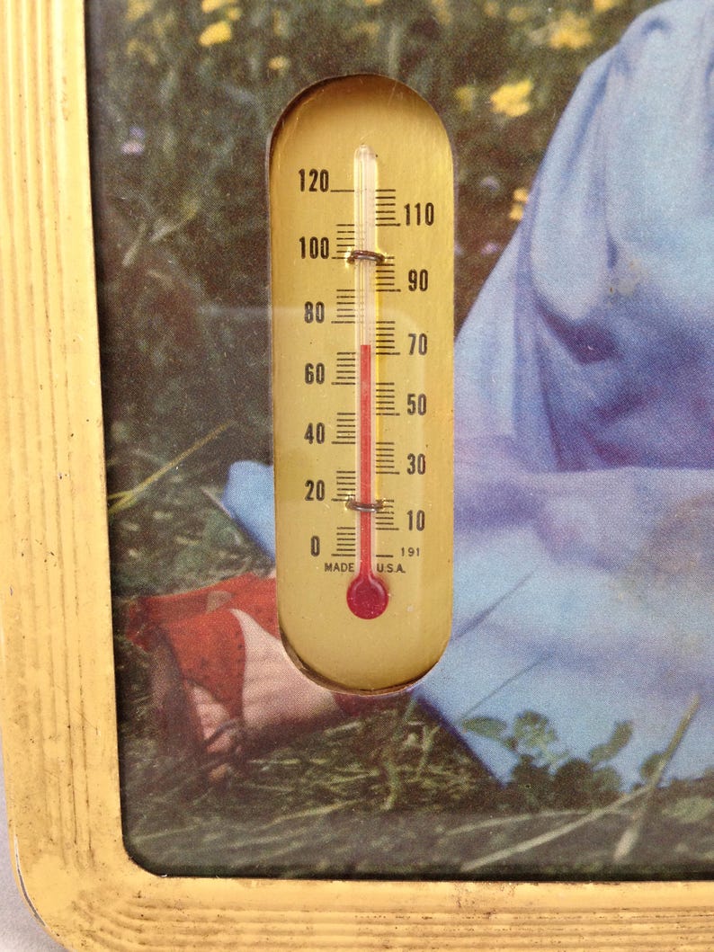 Vintage Framed Thermometer From Woolverton Shell Service in Hutsonville ...