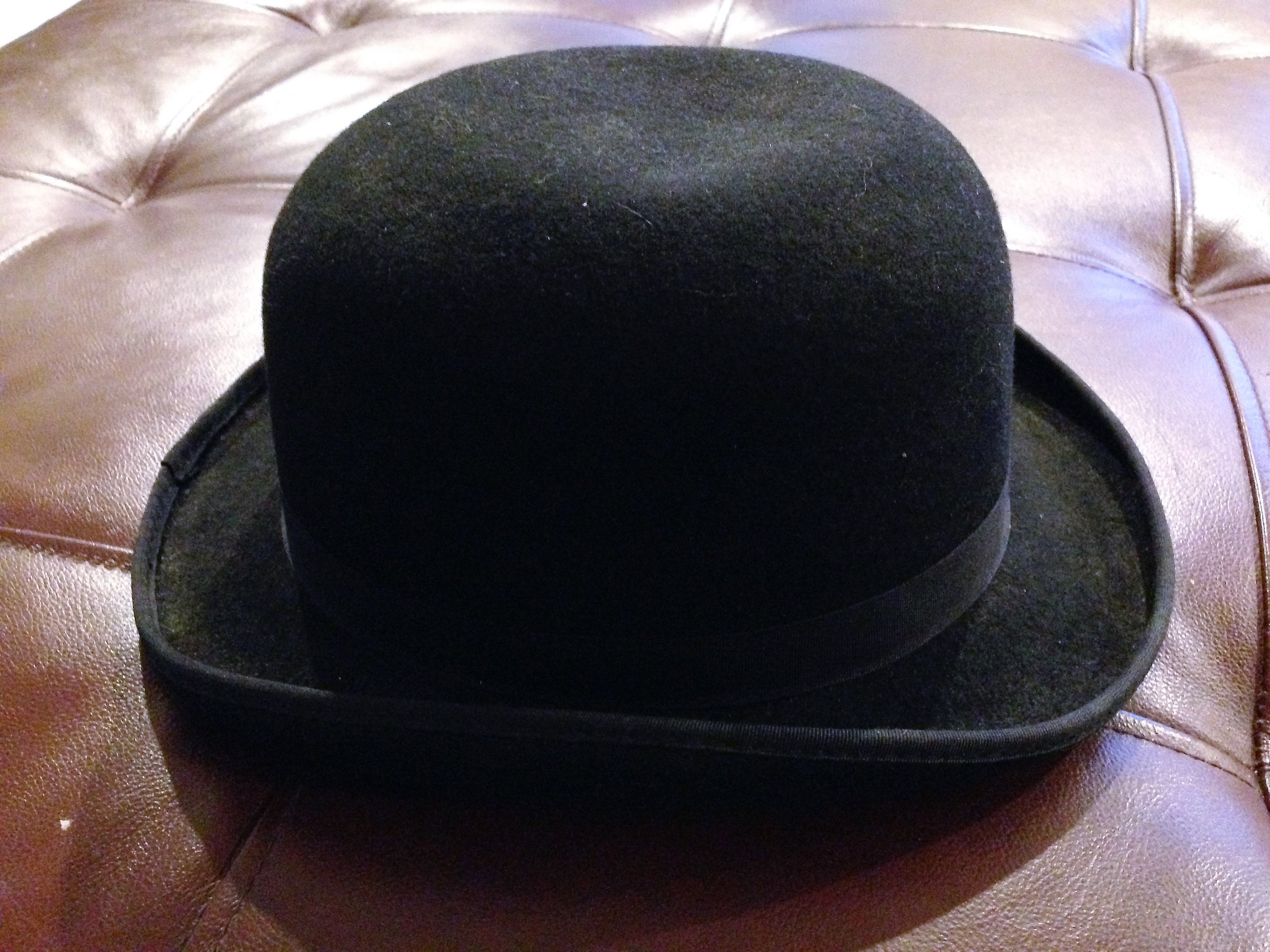 Vintage Bowler or Derby Style Hat by Jaxon Size Large Black | Etsy