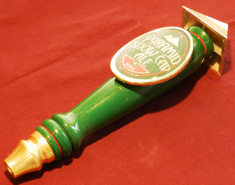 Pyramid Snow Cap Ale Tap Handle Wood Plastic and Brass 03578 - Etsy