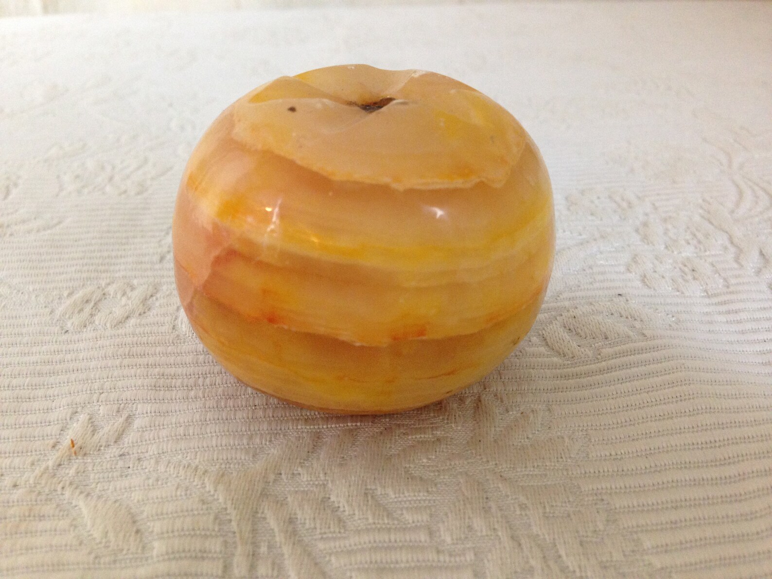 Vintage Stone Fruit Carved Reddish Apple 2 Inch in Size | Etsy