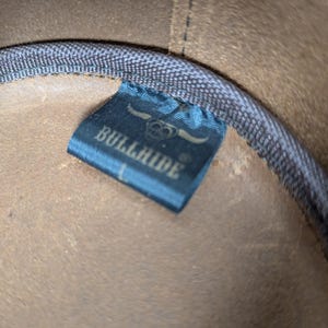 Vintage Fullgrain Leather Hat by Bullhide With Chin Strap Leather ...