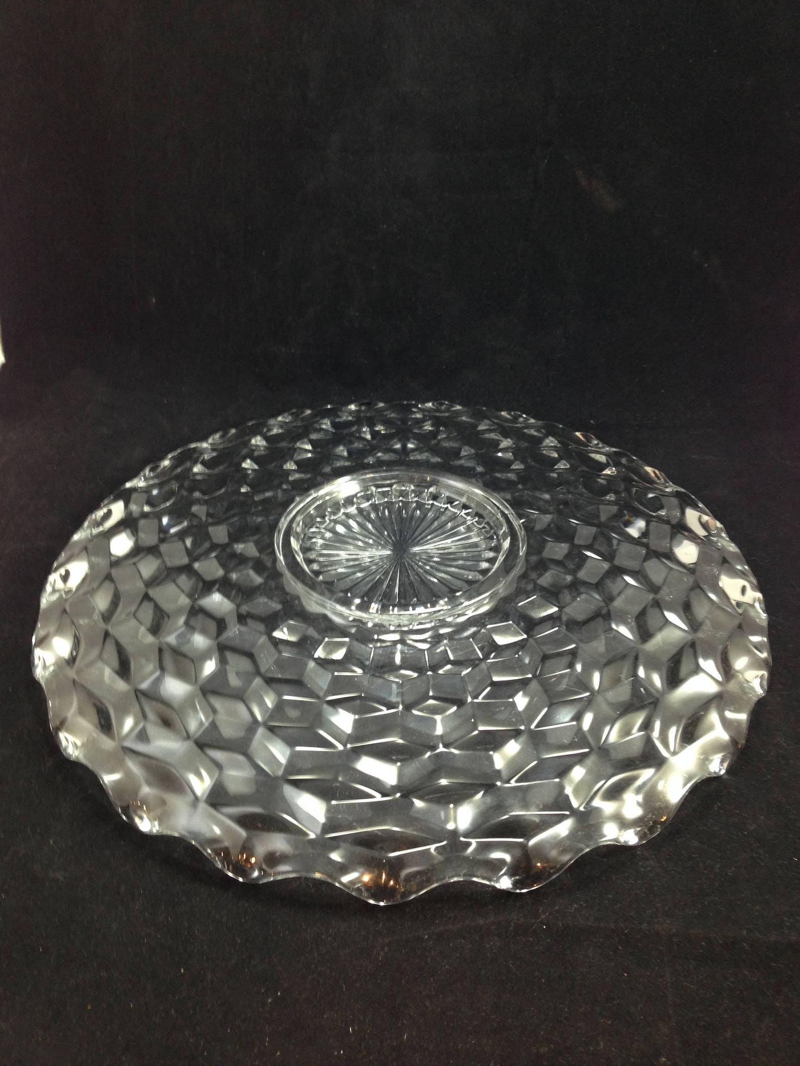 Fostoria Small Torte Plate American Clear 14 Inch Pressed - Etsy
