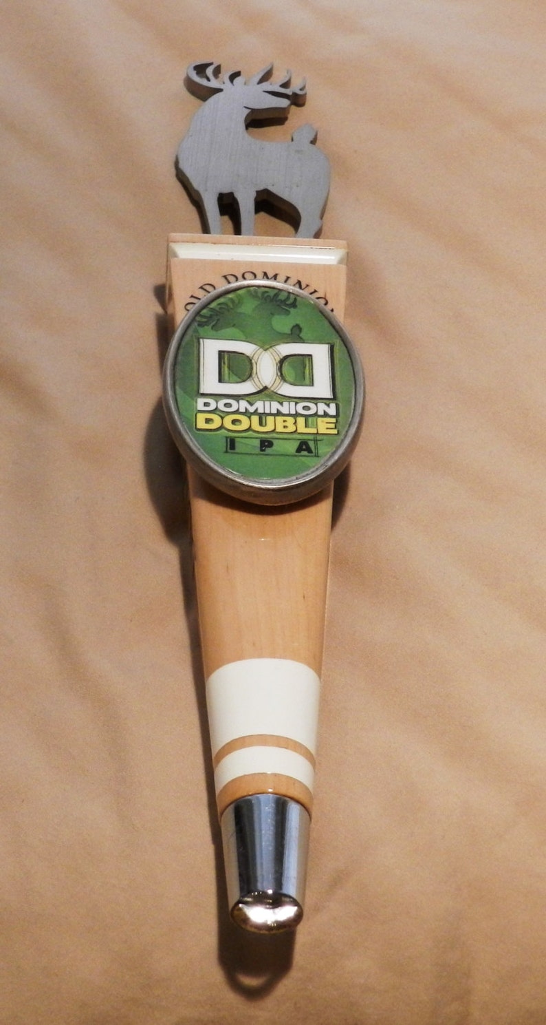 Old Dominion Double IPA Beer Tap Handle Wood With Metal Deer - Etsy