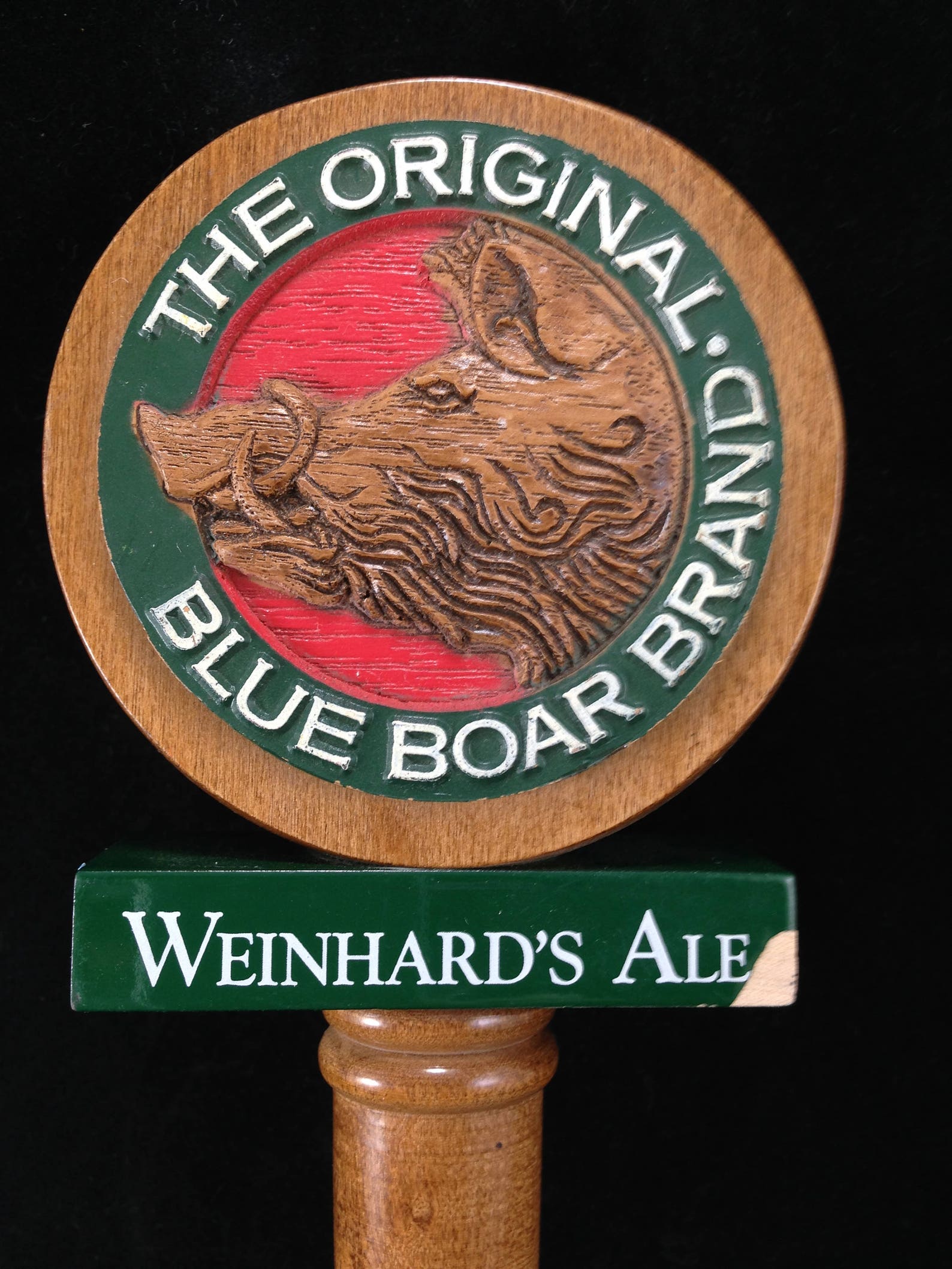 Tap Handle for Weinhard's 'the Original Blue Boar Brand' Ale Wood and ...