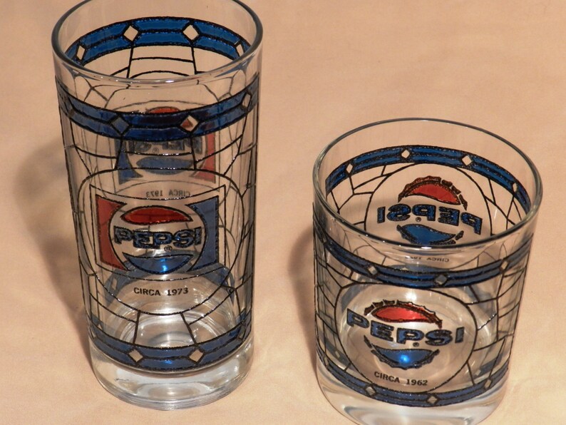 75th Anniversary Pepsi Cola Commemorative Glass Set in | Etsy