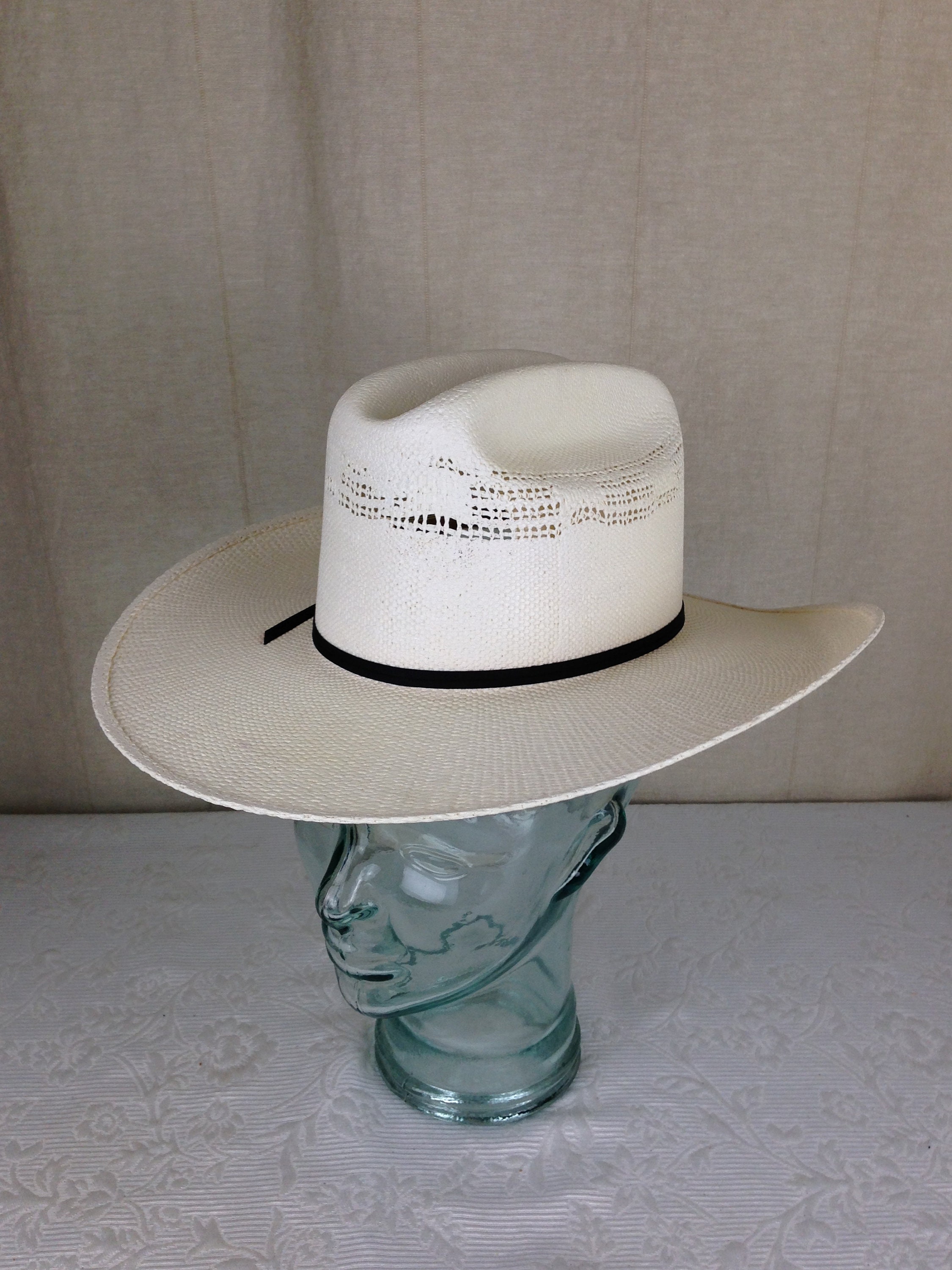 Vintage Ranger Hats Bangora Straw Cowboy Hat Style Tuscon with | Etsy