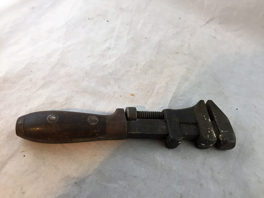 Vintage Pexto 8 1/4 Inch Monkey Wrench With Wood Handle 04181 - Etsy