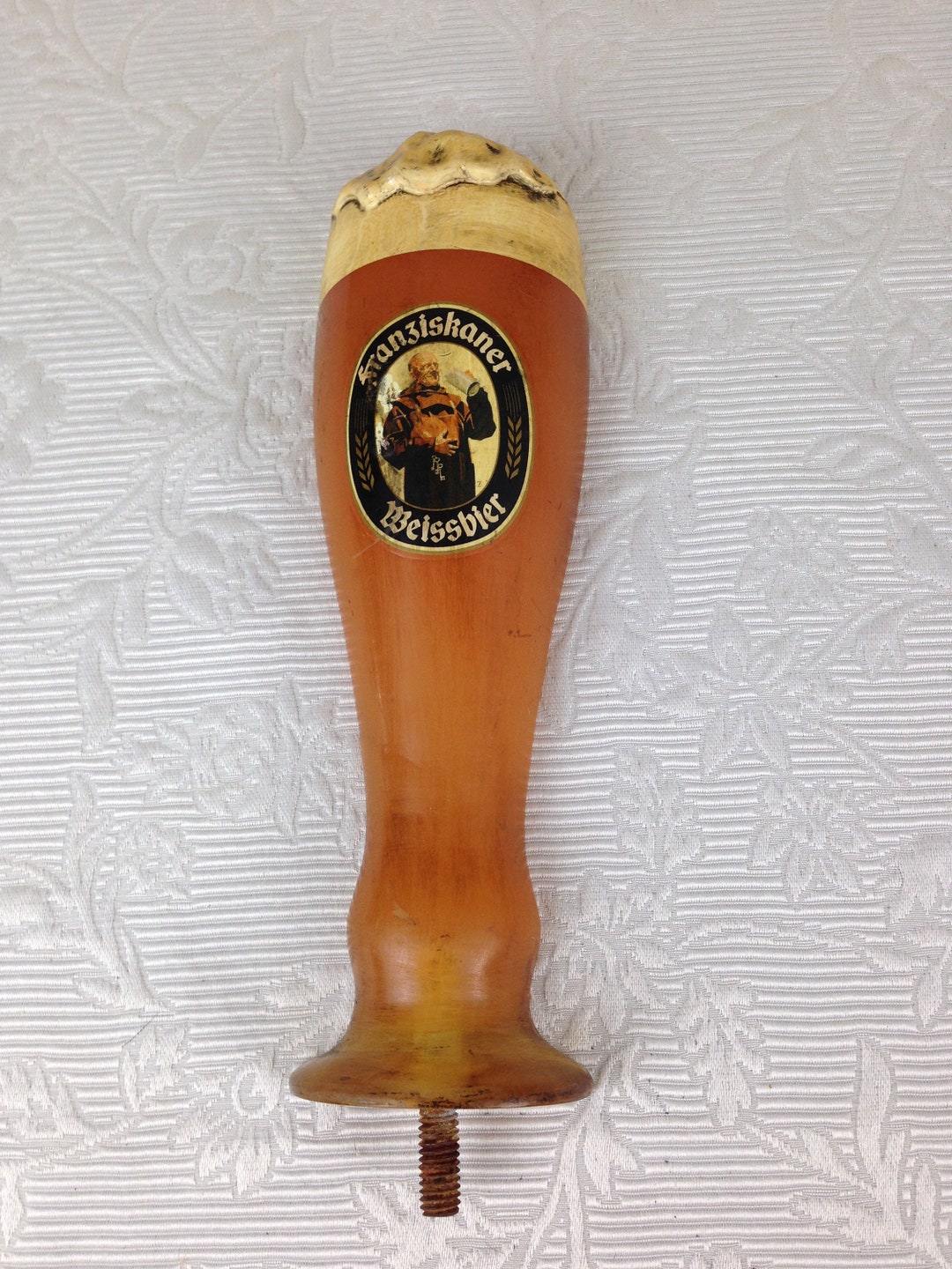 Tap Handle for Franzikaner Weissbier in Shape of Full Beer Glass ...