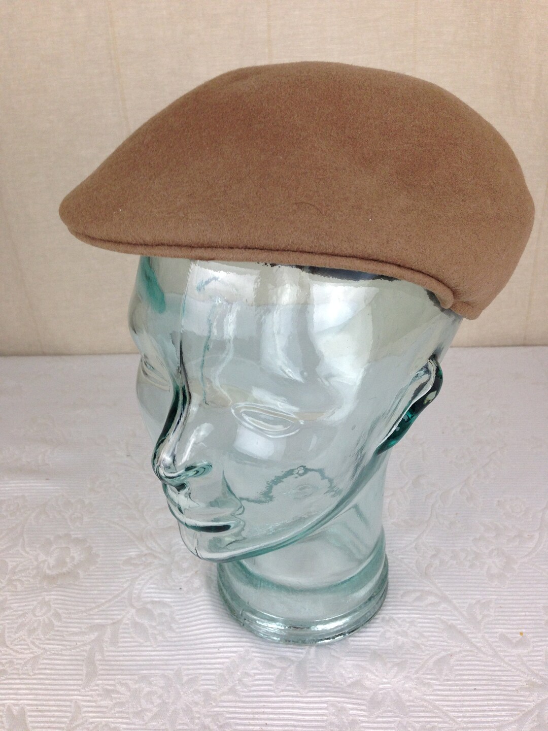 Vintage Tan Color Newsboy Style Cap by Country Gentleman of London Size ...
