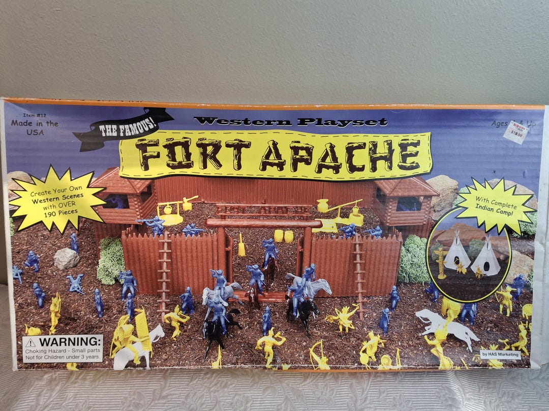 Vintage Western Playset Version of Fort Apache Play Set No 12 With ...
