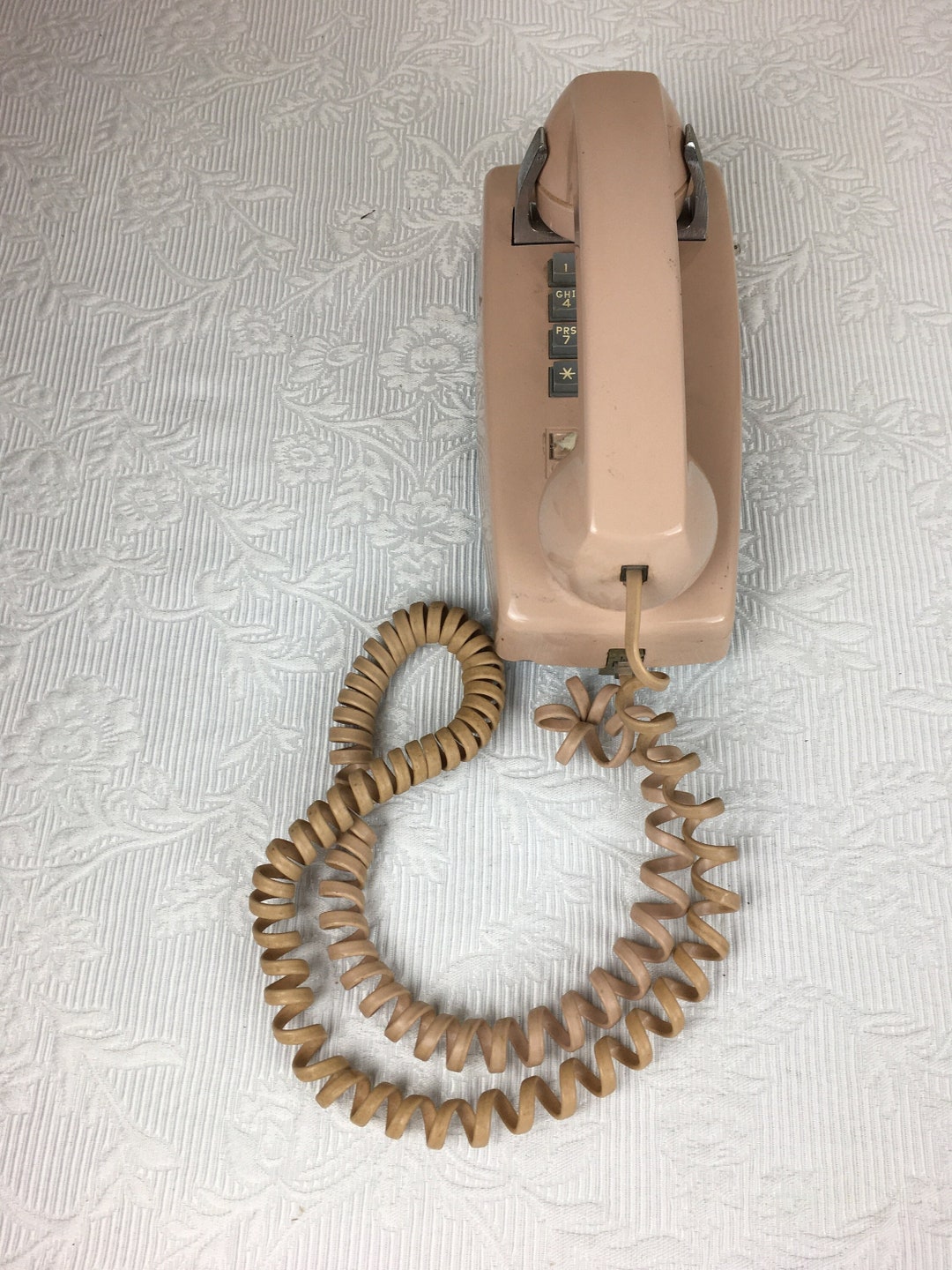 Vintage Pink or Dusty Rose Western Electric Push Button Wall Telephone ...