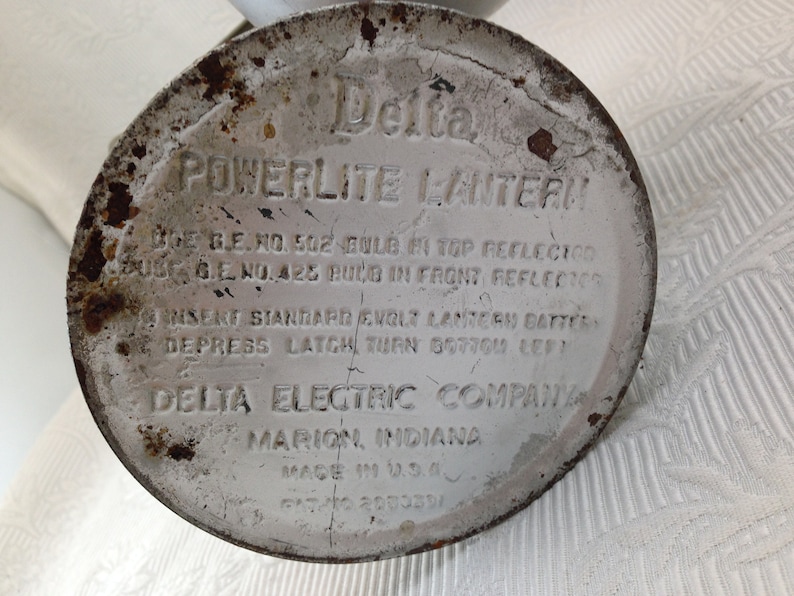 Vintage Delta Powerlite Lantern 1937 Model Made in Marion - Etsy