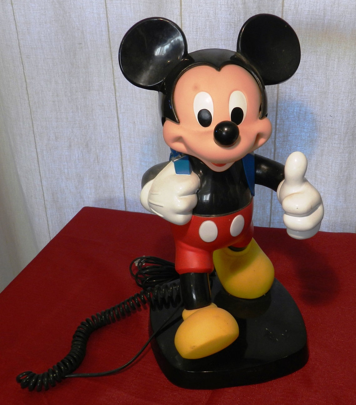 Vintage Mickey Mouse Back Pack Touchtone Phone by Tyco 03109 - Etsy