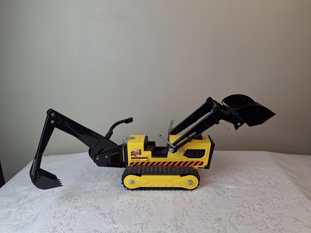 Vintage 1960's Tonka T-6 Loader With Back Hoe 12 Inch With Working ...