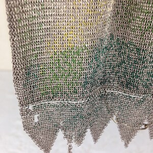 Vintage to Antique Super-fine Chain Mail Purse With Faded Painted ...