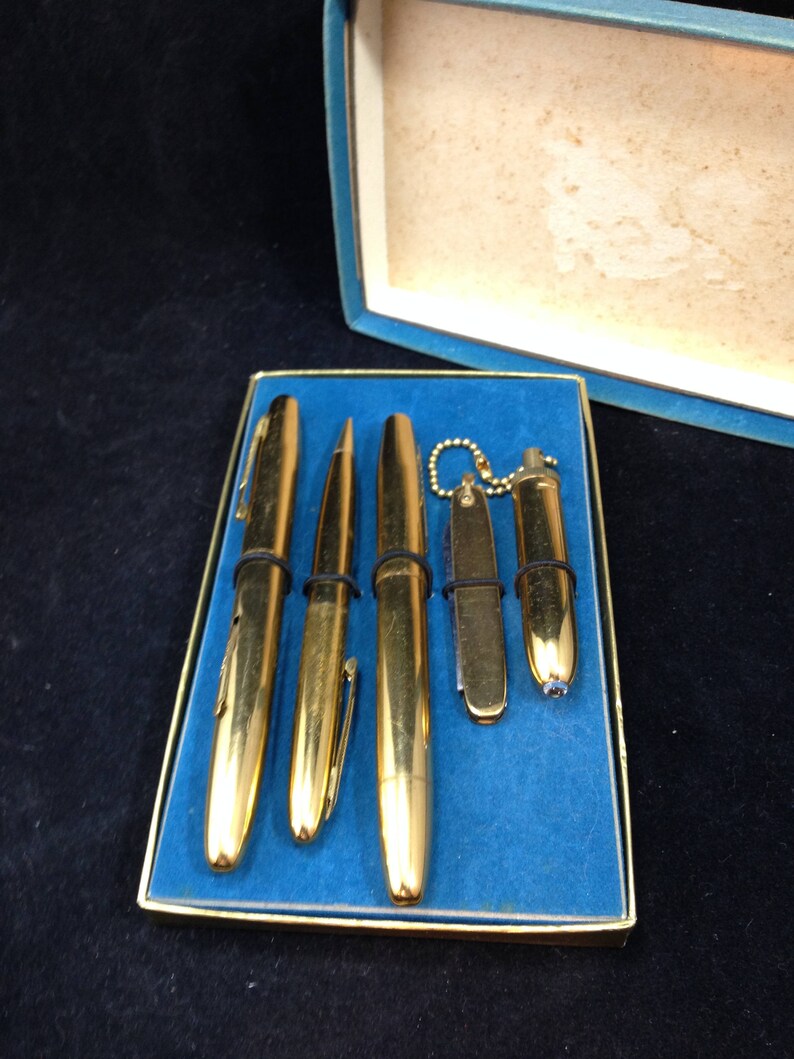 Vintage 1950's Pen Set Traveler by Windsor in Original Box 04102 - Etsy