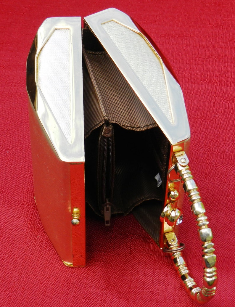 Vintage Small Gold Lame' Hard Case Purse Very Good - Etsy