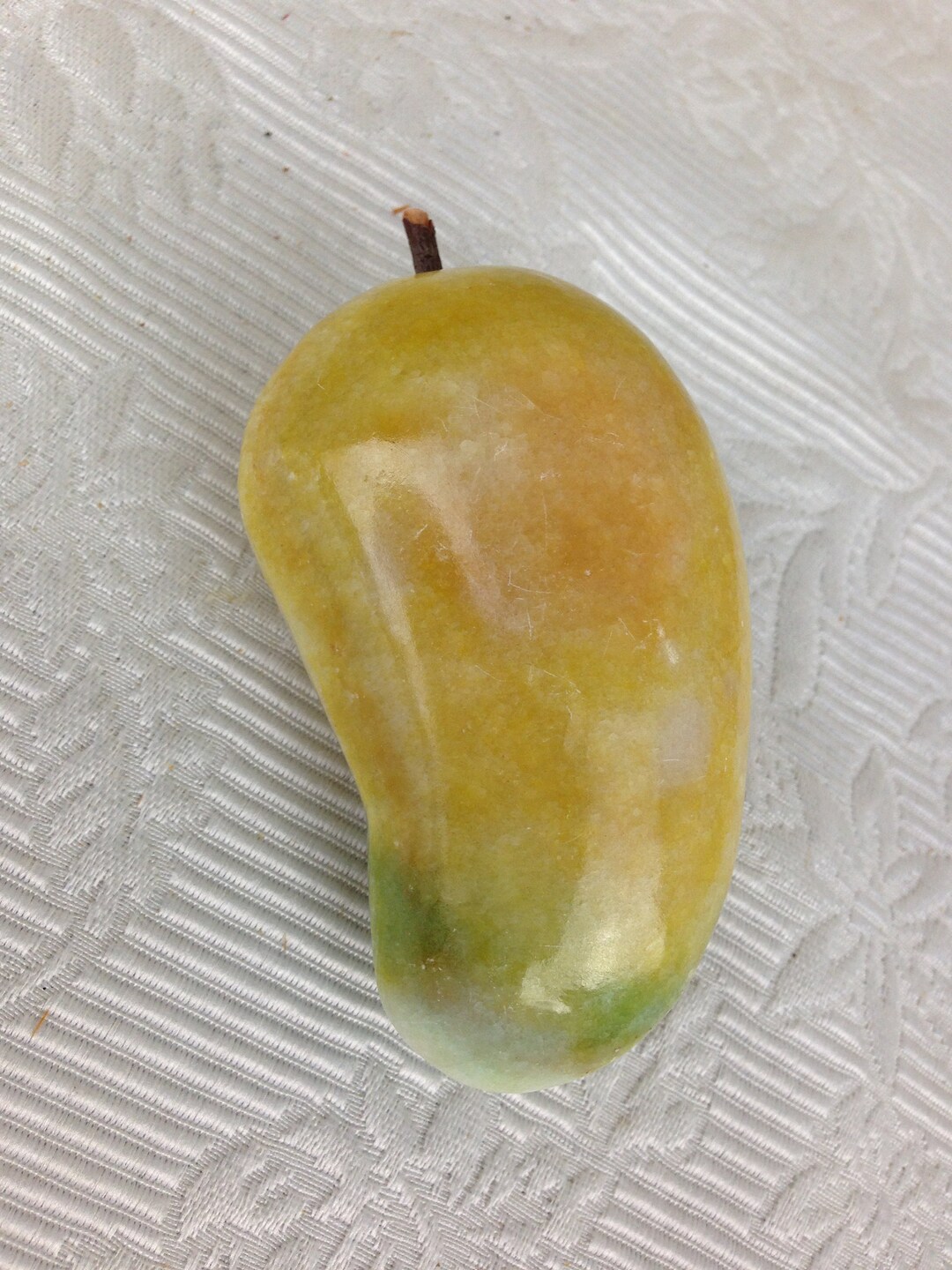 Antique Carved Mango Stone Fruit 3 3/8 Inches Long 03316 - Etsy