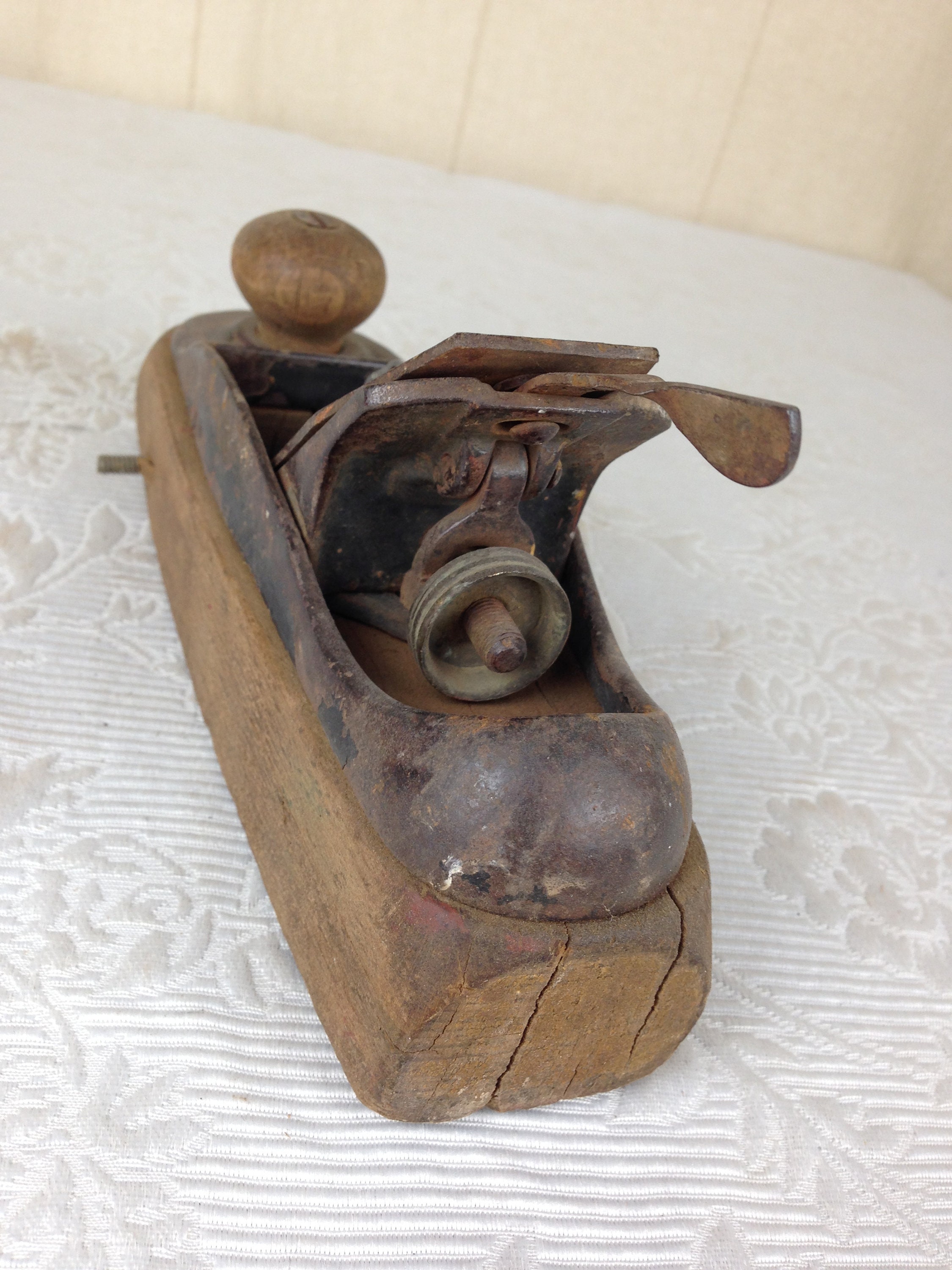 Vintage Small Wood and Metal Planer 8 Inches Long No Found Markings ...