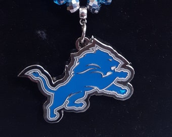 Detroit Lions Necklace | Etsy
