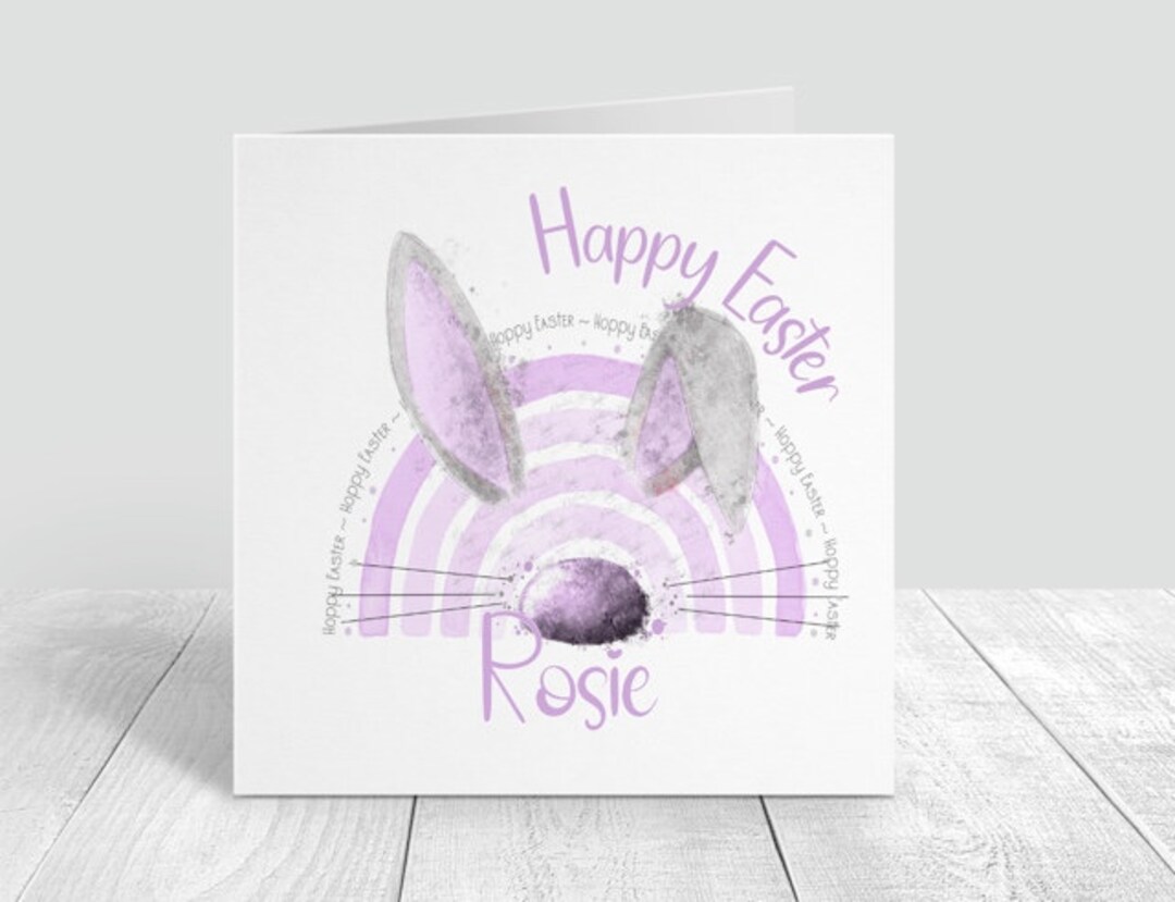 EASTER CARD 2022 Easter Card Grandson Easter Cards Personalised Easter ...