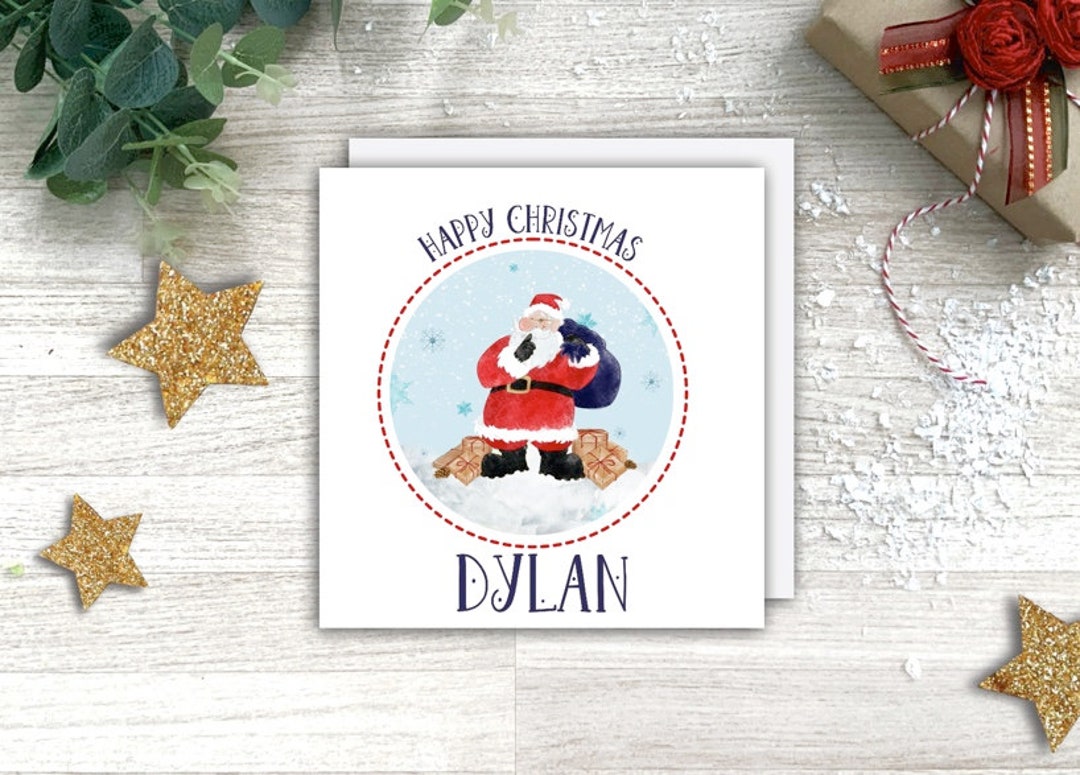 Christmas Card Santa Festive Card Father Christmas Christmas Card ...