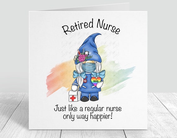 NURSE RETIREMENT CARD Card for Her Retirement Card - Etsy UK