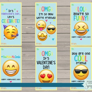 Emoji Valentines, Emoji Valentine's Day Cards, Emoji Classroom ...