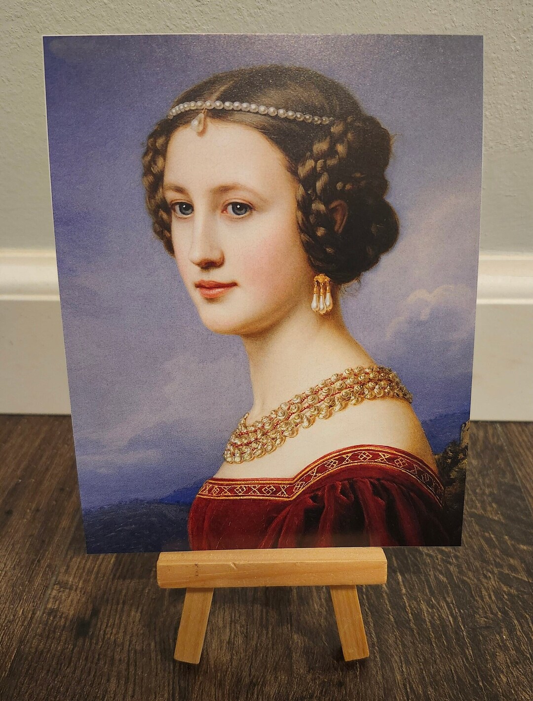 Regency Lady in Red Portrait Art Notebook MADE TO ORDER - Etsy