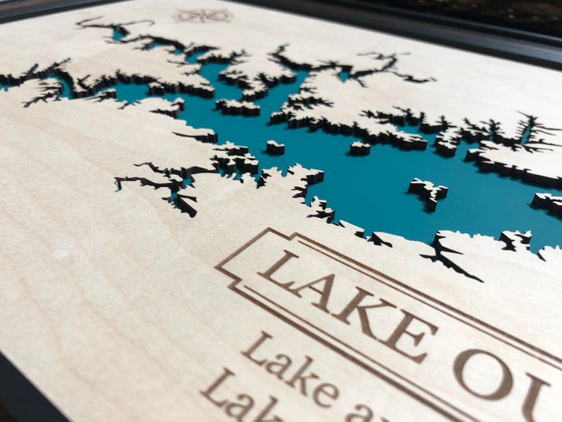 Custom Lake Map Personalized any Lake Available Laser Cut - Etsy