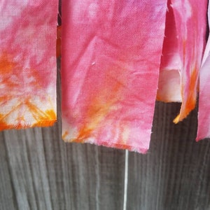 Fabric Garland, Fabric Banner, Fabric Bunting, Tie Die Garland, Tie Dye ...