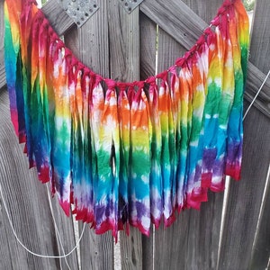 Fabric Garland, Fabric Banner, Fabric Bunting, Tie Die Garland, Tie Dye ...